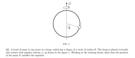 Solved Q3 ﻿a Bead Of Mass M ﻿can Move In A Hoop Which Has