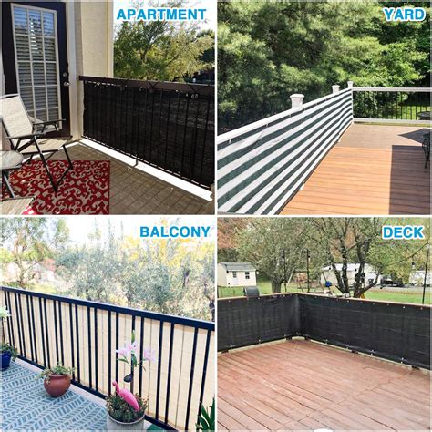 Patio 25 X 12 Balcony Privacy Screen Apartments Railing