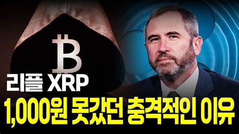 리플 전망 리플 Xrp 천원 못 갔던 충격적인 이유 리플 Ceo 리플소송 리플합의 리플코인 Xrp 코인밈 밈코인 Youtube
