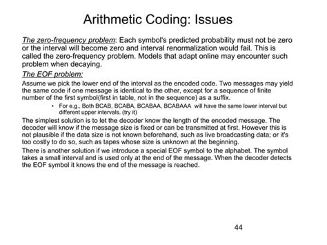 2 3 Unit Ii Text Compression A Outline Compression Techniques Run Length Coding Ppt