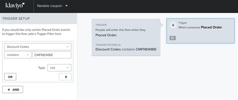 flow triggered by shopify coupon code klaviyo community