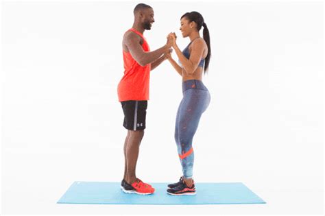 Super Intimate Ways To Get Fit With Your Partner Partner Workout Get Fit Fun Workouts