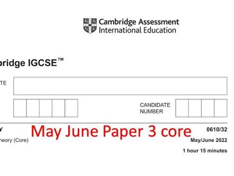 Igcse Biology Paper 3 May June 2022 Teaching Resources