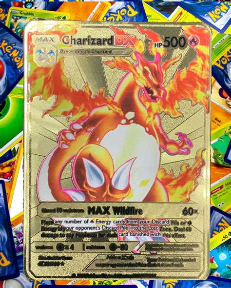 Buy Charizard Dx Custom Metal Card Online Ubuy India