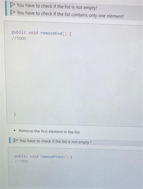 solved interface list ∠e { void addfront e× add element