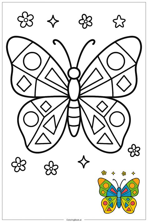 101张蝴蝶填色页（免费pdf和png打印）