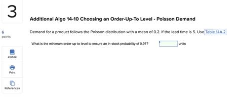 solved additional algo 14 10 ﻿choosing an order up to level