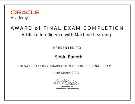 siddu banoth on linkedin oracleacademy ai datascience machinelearning