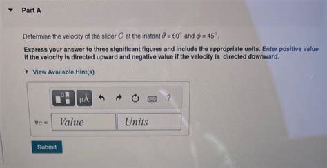 Solved Rod Ab Is Rotating With An Angular Velocity Of