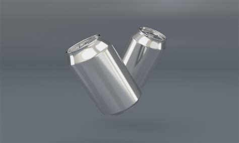 Premium Photo Cold Drinks In Metal Tins