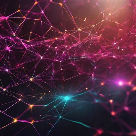 Premium Ai Image Abstract Digital Technology Background With Network