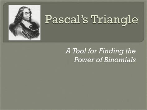 Pascals Triangle Ppt