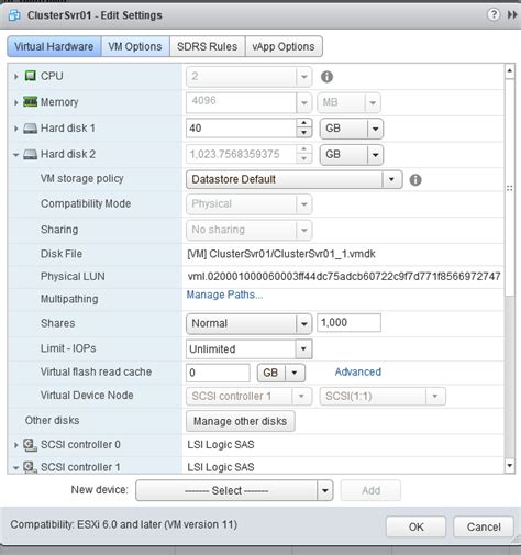 Windows Server Failover Clustering In The Vsphere Environment Vmware Vsphere
