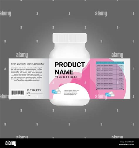 Green Tablets Medical Bottle Stock Vector Images Alamy
