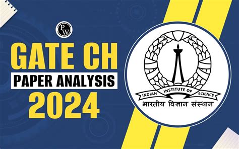 GATE CH Paper Analysis 2024 Out Difficulty Level Question Asked