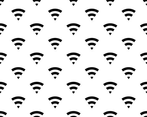 Wifi Vector Seamless Pattern Editable Can Be Used For Web Page Backgrounds Pattern Fills