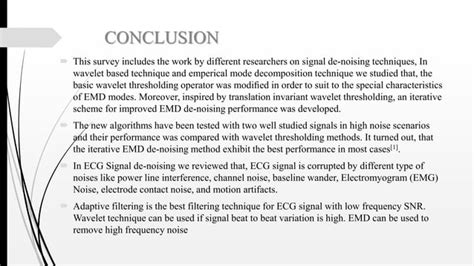 Signal Denoising Techniques Ppt