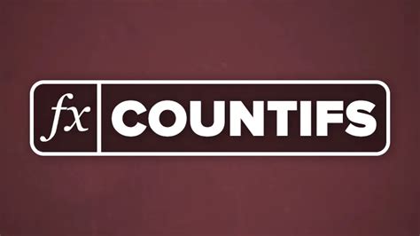COUNTIFS Function In Excel Xelplus Leila Gharani
