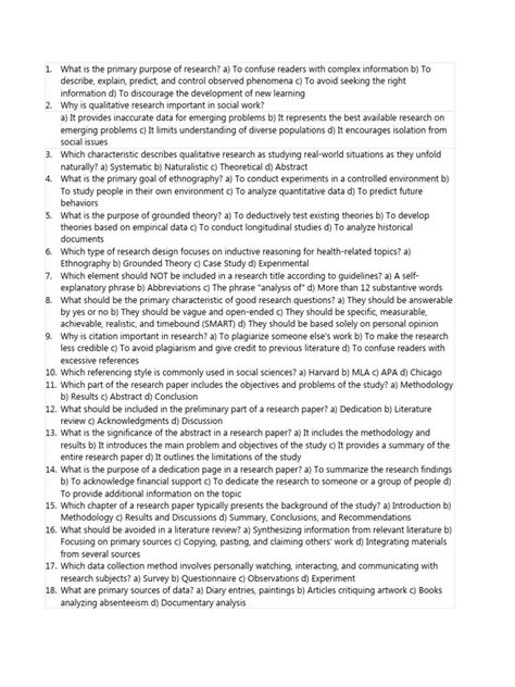 Pr 1 Practice Review Pdf Methodology Qualitative Research