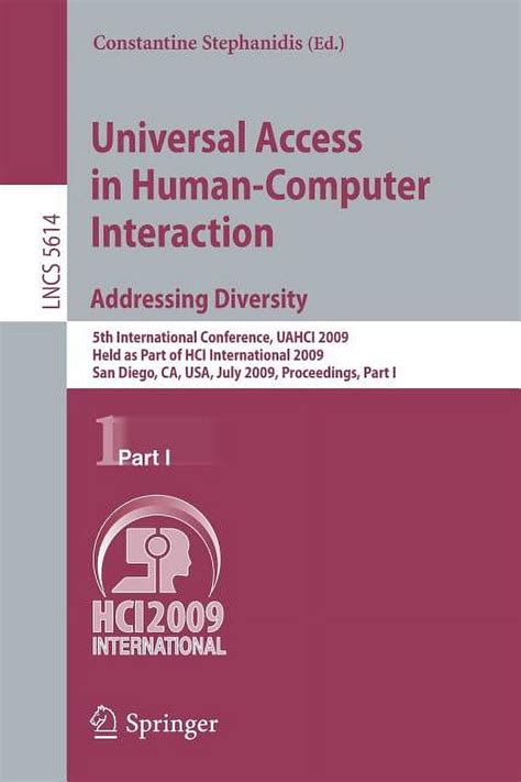 Universal Access In Human Computer Interaction Addressing Diversity 5th International