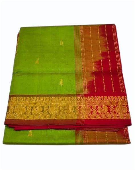 Kanchipuram Silk Cotton Sarees With Blouse Piece 62 M At Rs 3600 In