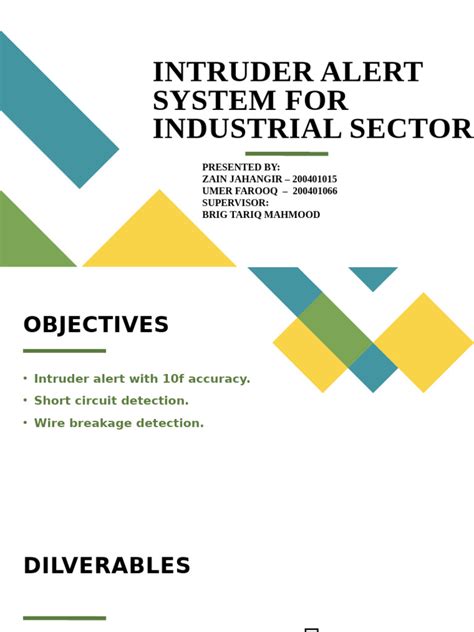 Intruder Alert System For Industrial Sector Pdf