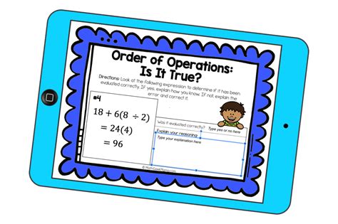 Order Of Operations Error Analysis Digital Practice Math Geek Mama