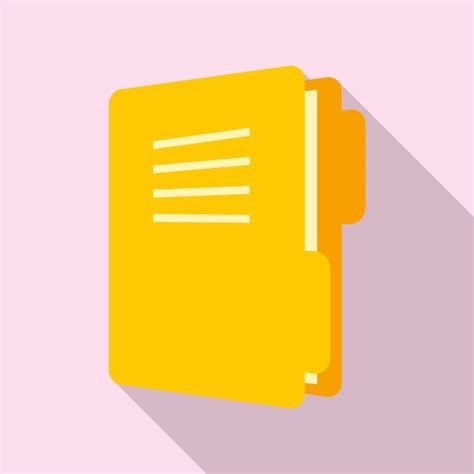 Premium Vector Classic Folder Doc Icon Flat Illustration Of Classic Folder Doc Vector Icon For