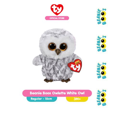 Jual Ty Beanie Boos Owlette White Owl Regular Boneka Burung Hantu