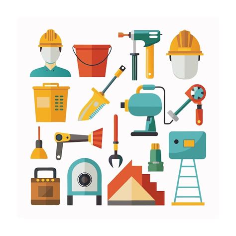 Premium Vector Construction And Tools Icons Set