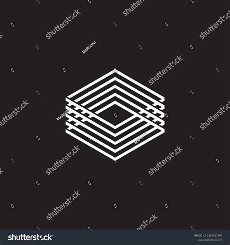 Abstract Hexagon Cube Logo Lines Compound Stock Vector Royalty Free 2187021967 Shutterstock