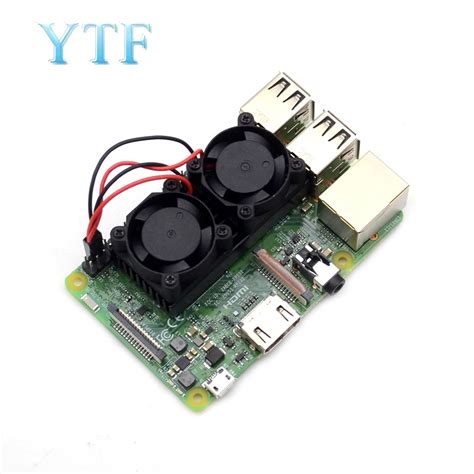 Raspberry Pi 3 B Dual Fan Ultimate Heatsink Cooler Vicedeal