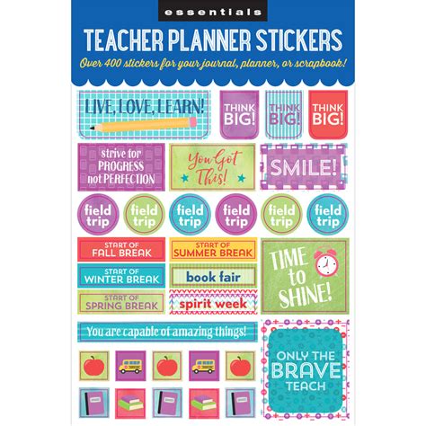 Teacher Planner Stickers 12 Sheets