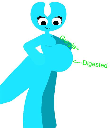 Cyan digested her friends! (Vore) (request) by QueenMothraVore on DeviantArt