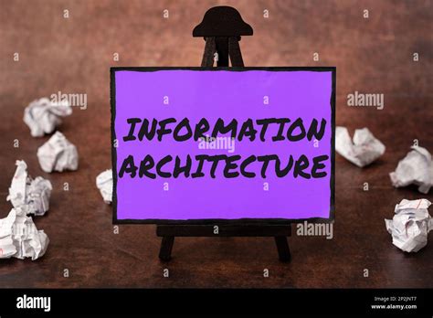 Text Showing Inspiration Information Architecture Word Written On