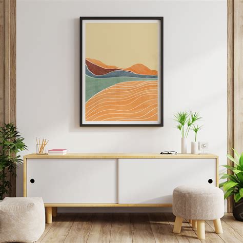 Minimalist Landscape Illustration Print Hypesheriff