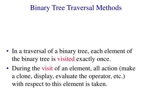 PPT Binary Tree Traversal Methods PowerPoint Presentation ID 3657382
