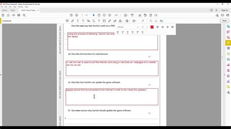 2020 theory paper question 2 edexcel igcse ict theory exam youtube