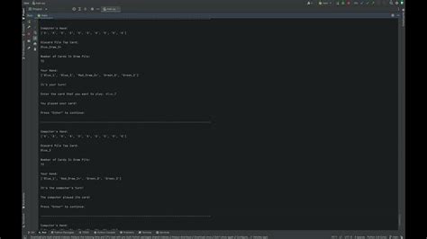 Python Uno Game Youtube