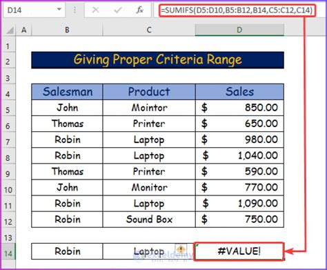 Fixed SUMIFS Not Working With Multiple Criteria Solutions