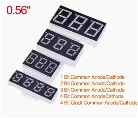 Led Segment Display Digital Tube Common Anode Cathode Bit