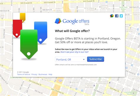 Google Launches Local Deal Service Google Offers Google