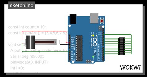 Ledbargraph Wokwi Esp32 Stm32 Arduino Simulator