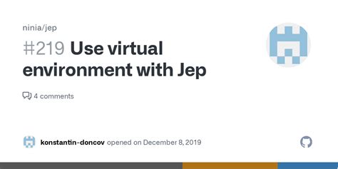 Use Virtual Environment With Jep Issue Ninia Jep GitHub