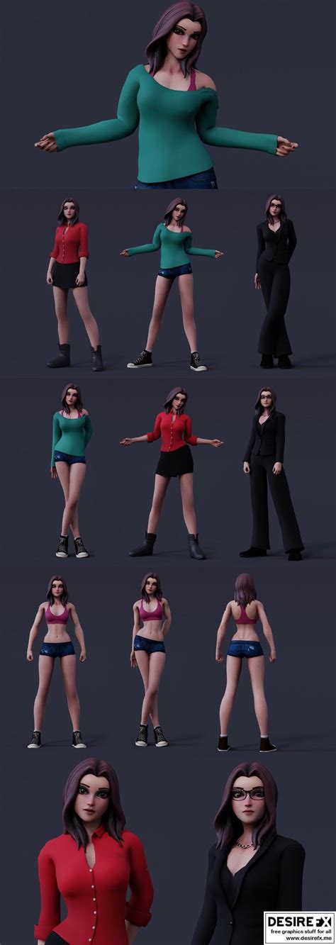 Desire Fx 3d Models Angela Cartoon Character