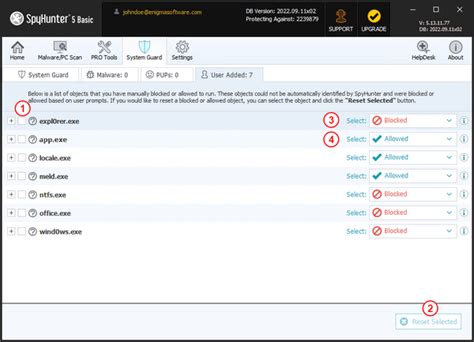 Changing Object Status Remove Spyware Malware With Spyhunter Enigmasoft Ltd