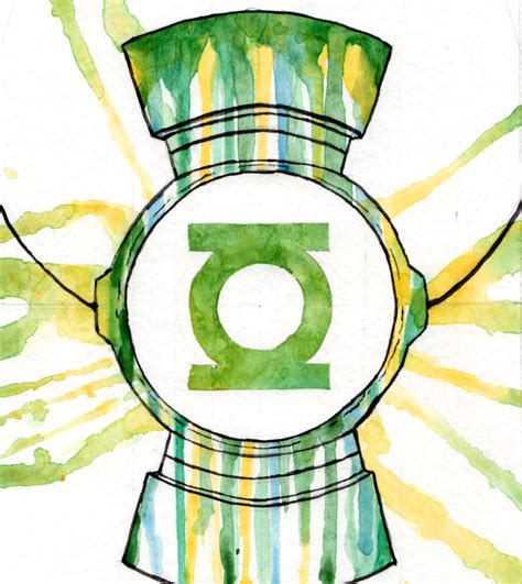 How To Draw Green Lantern Logo