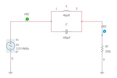 Bandstop Filter 2 511khz Multisim Live