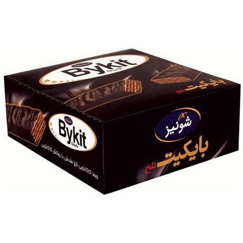 خرید و قیمت مینی ویفر روکش دار شکلاتی با کرم کاکائو تلخ فندقی بایکیت
