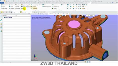 Zw3d Basic Mold Design Ep4 Single Part Youtube